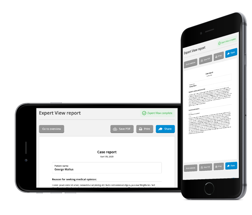 Receive a detailed report